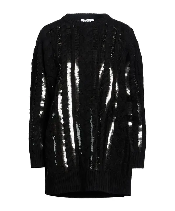 Max Mara Solid Color Sequin Sweater