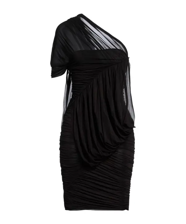 Rick Owens One-shoulder Gathered Jersey Dress