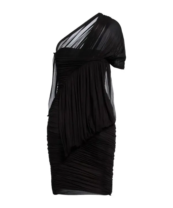 Rick Owens One-shoulder Gathered Jersey Dress