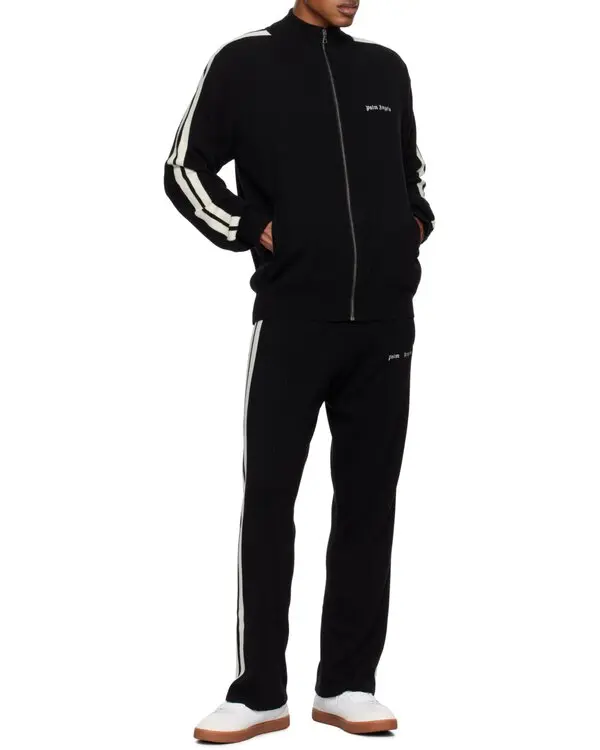 Palm Angels Logo Embroidered Zip-up Track Jacket