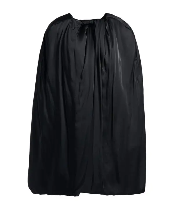 Rick Owens Solid-colored Satin Shawl Cape