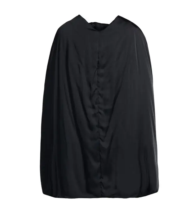 Rick Owens Solid-colored Satin Shawl Cape