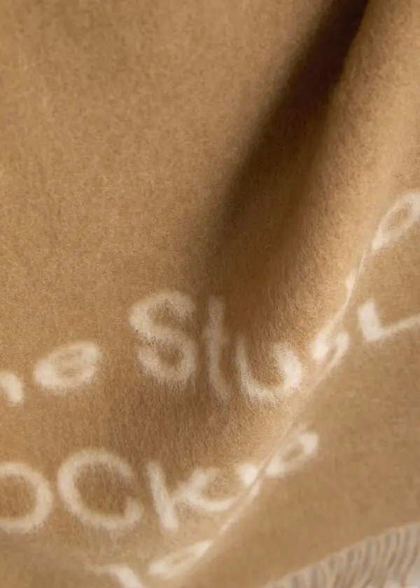Acne Studios Logo-intarsia Wool Scarf