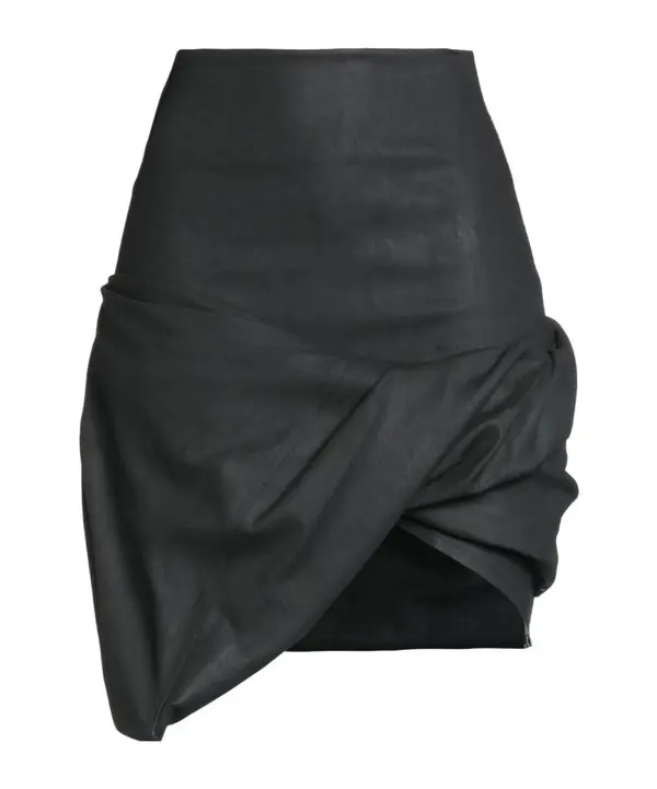 Rick Owens Asymmetrical Denim Skirt