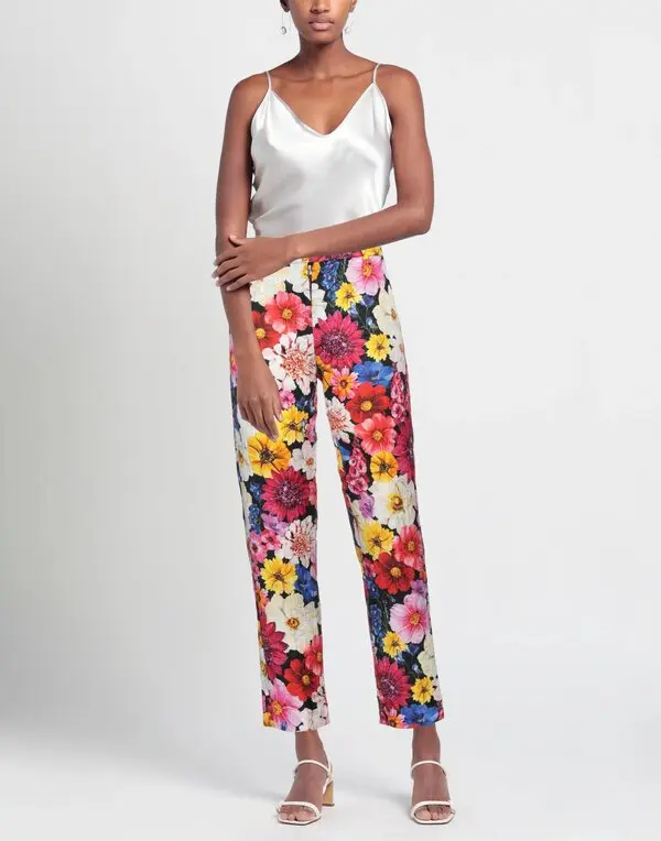 Dolce & Gabbana Floral Print Tailored Pants