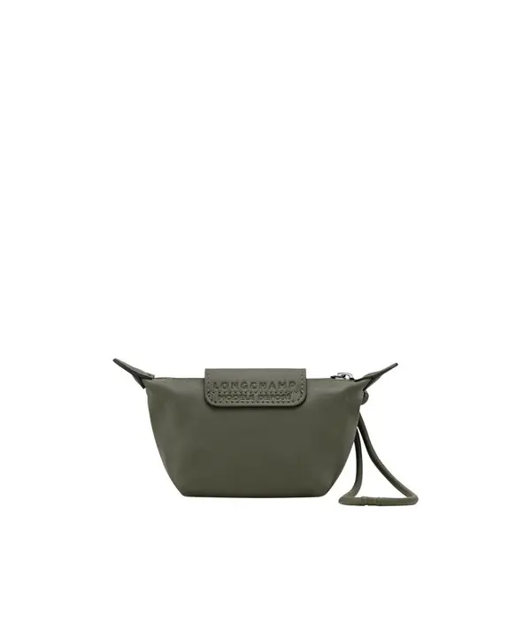 Longchamp Le Pliage Leather Cord Coin Purse