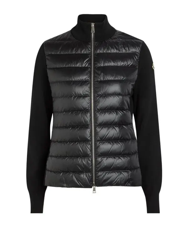Moncler Padded Wool And Nylon Jacket