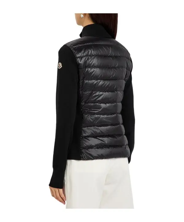 Moncler Padded Wool And Nylon Jacket