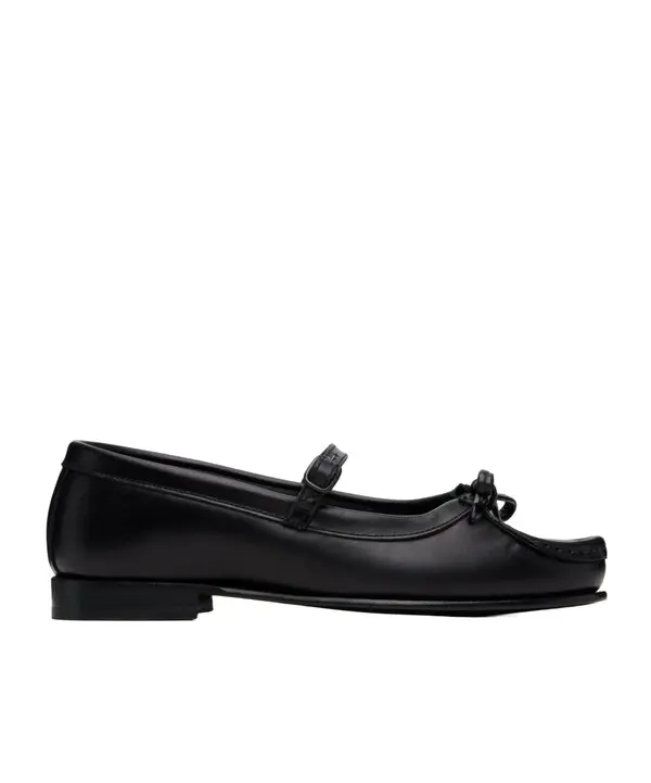 Hereu Mary Jane Loafers With Bow Detailing