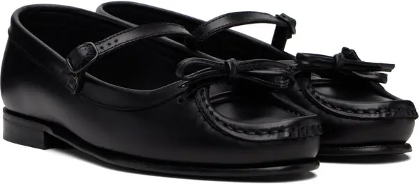 Hereu Mary Jane Loafers With Bow Detailing