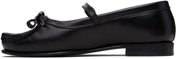 Hereu Mary Jane Loafers With Bow Detailing