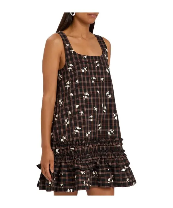 GANNI Cotton-poplin Mini Dress