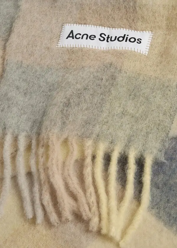 Acne Studios Checked Wool-blend Scarf