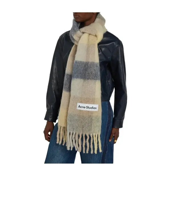 Acne Studios Checked Wool-blend Scarf