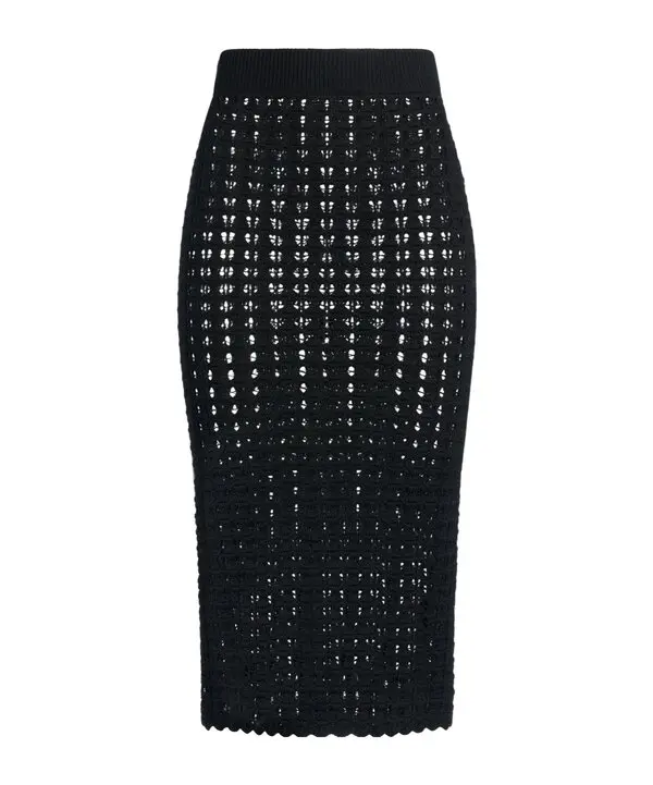 Dolce & Gabbana Crochet Pencil Skirt