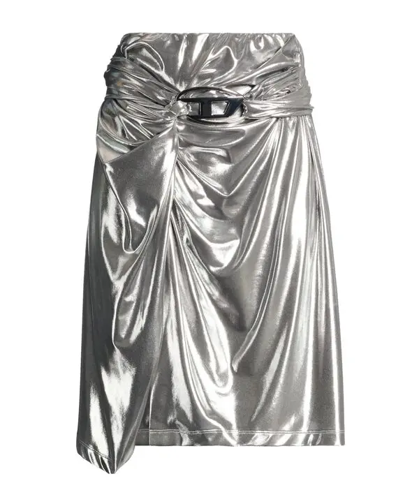 DIESEL® Midi Wrap Skirt With Logo Detail