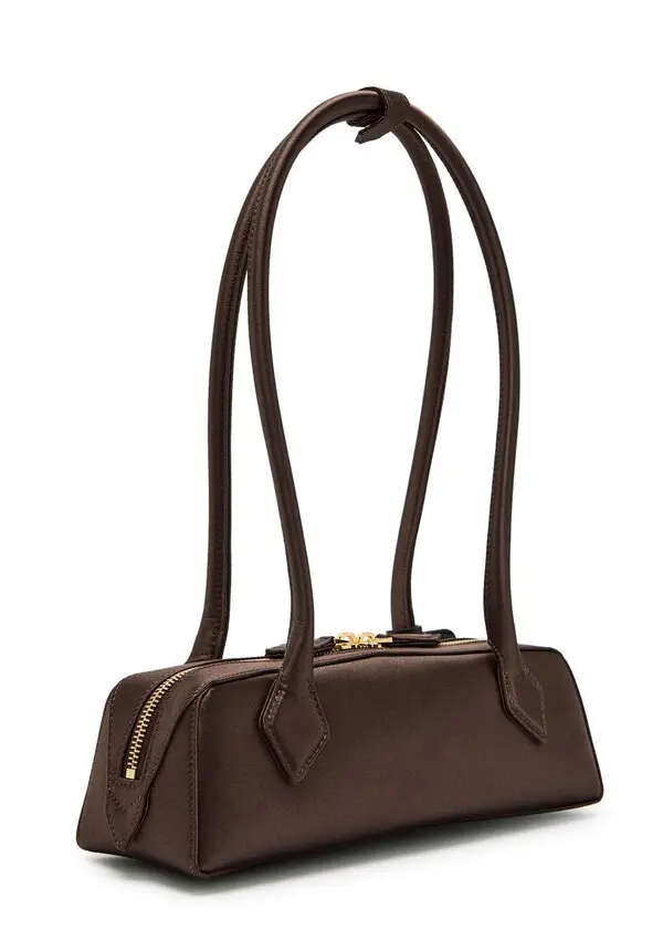 Alaïa Le Teckle Small Satin Shoulder Bag
