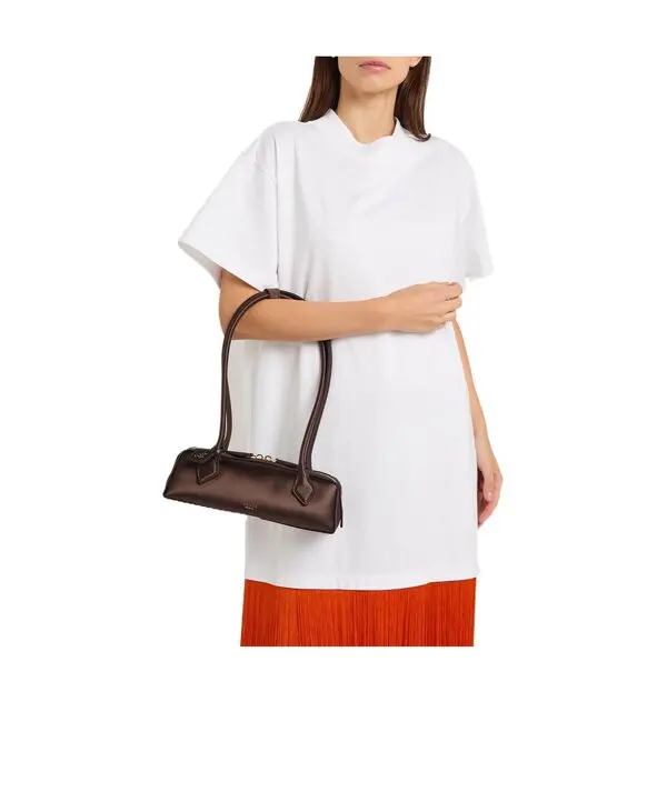 Alaïa Le Teckle Small Satin Shoulder Bag