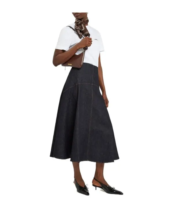Jacquemus La Triangle De-n?mes Panelled Midi Skirt