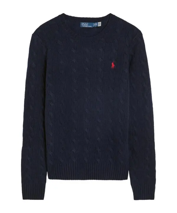 Polo Ralph Lauren Wool And Cashmere-blend Cable Knit Jumper