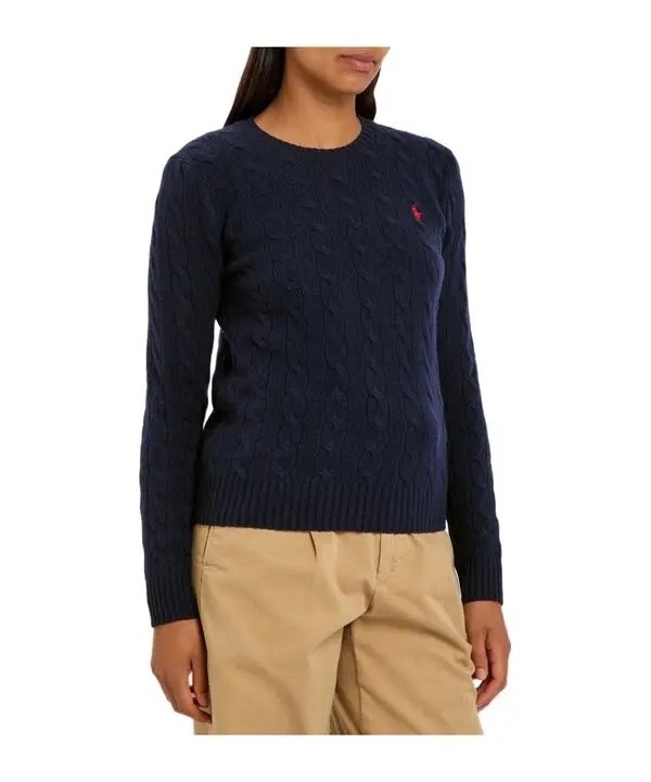 Polo Ralph Lauren Wool And Cashmere-blend Cable Knit Jumper