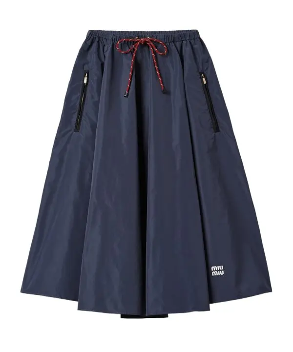 Miu Miu Technical Fabric Skirt - Blue