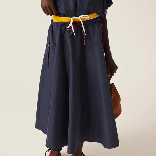 Miu Miu Technical Fabric Skirt - Blue