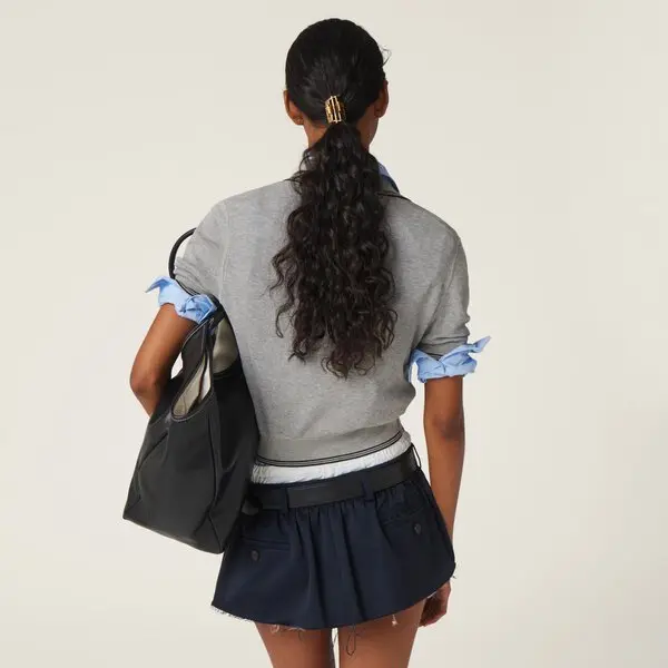 Miu Miu Cotton Jersey Polo Shirt