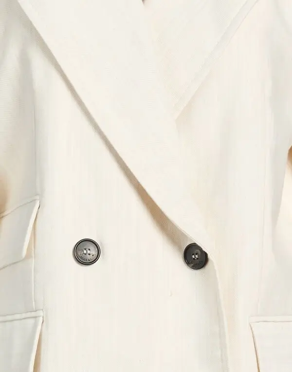 MAXCO. Max&co. Double-breasted Flannel Blazer