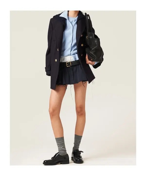 Miu Miu Logo-intarsia Button-up Cardigan