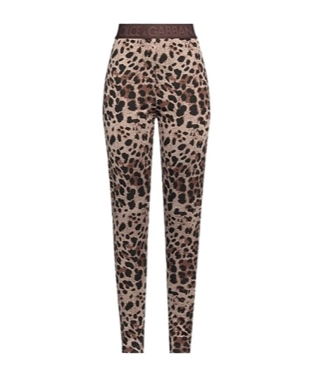 Dolce & Gabbana Leopard Print Knitted Pants