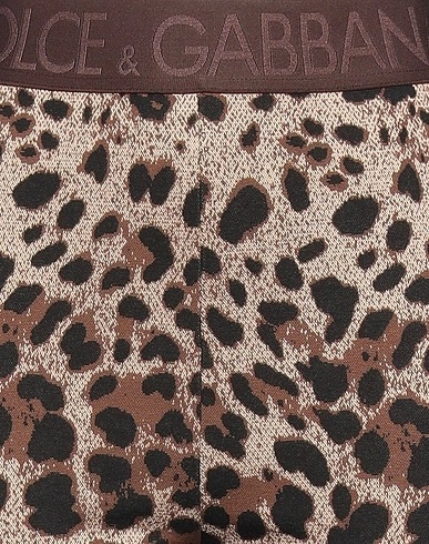 Dolce & Gabbana Leopard Print Knitted Pants
