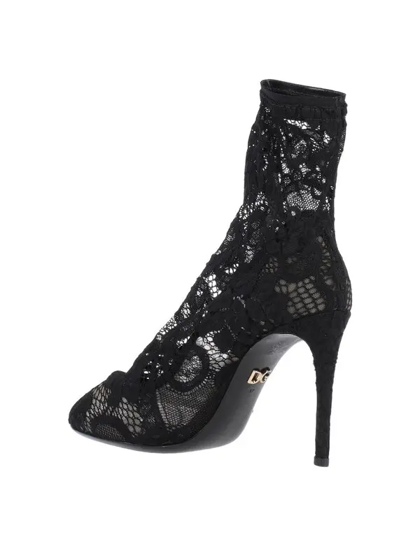 Dolce & Gabbana Lace Ankle Boots