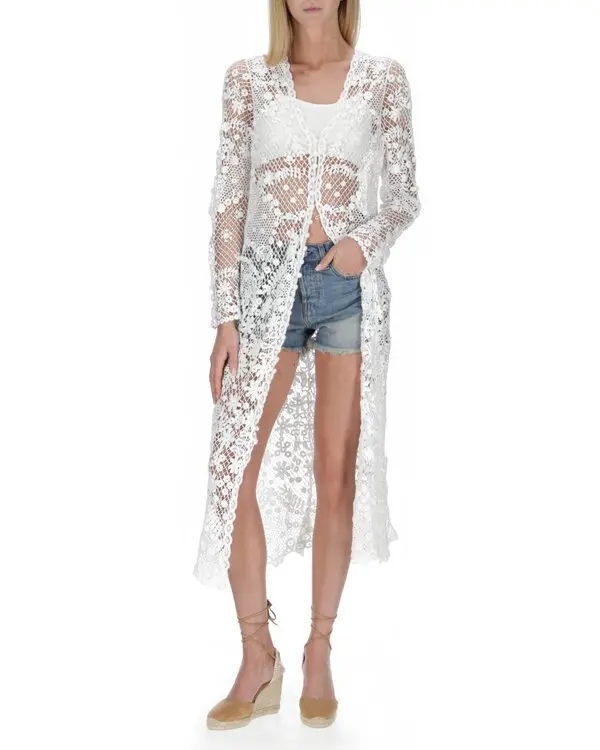 Polo Ralph Lauren Crochet Knit Midi Dress