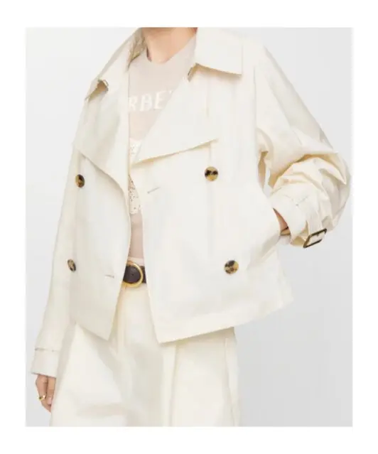 Burberry Cropped Ladybrook Trench Jacket