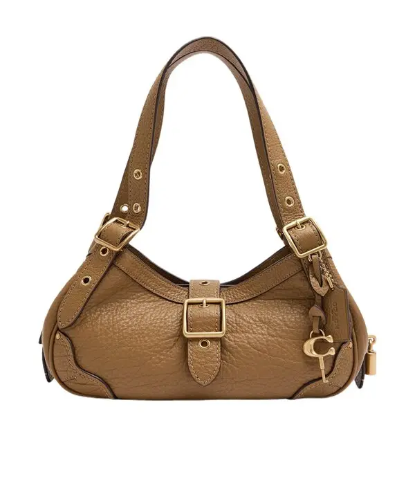 COACH Drifter Small Grained Leather Shoulder Bag - Brown