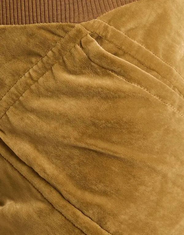 Rick Owens Flared Velvet Trousers - Brown
