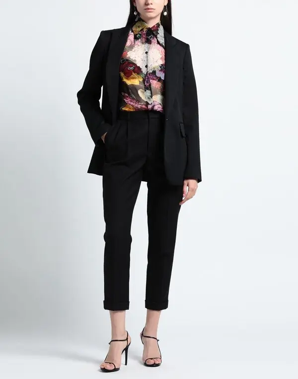 Dolce & Gabbana Floral Print Sheer Long Sleeve Blouse