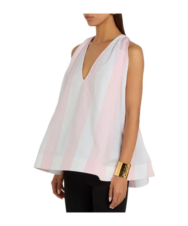 Jacquemus Striped Cotton-poplin Top