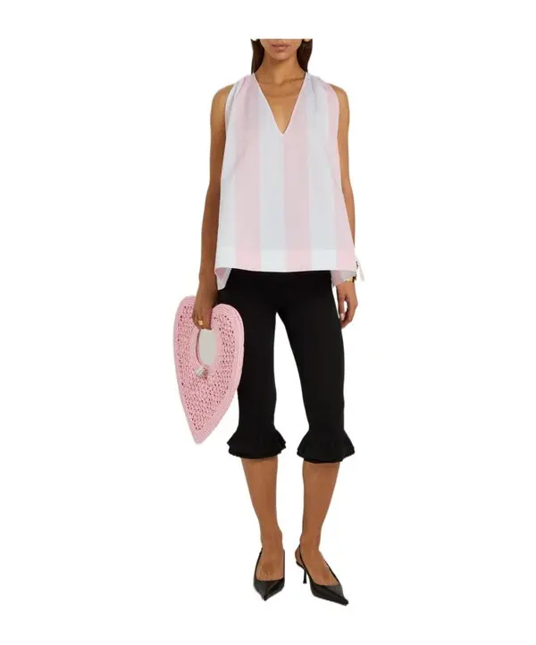 Jacquemus Striped Cotton-poplin Top