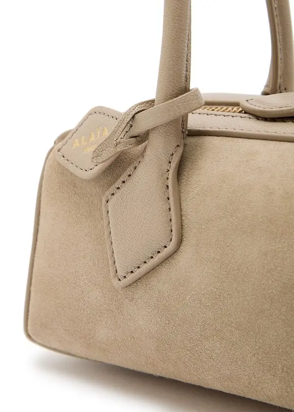 Alaïa Le Teckle Small Leather And Suede Shoulder Bag