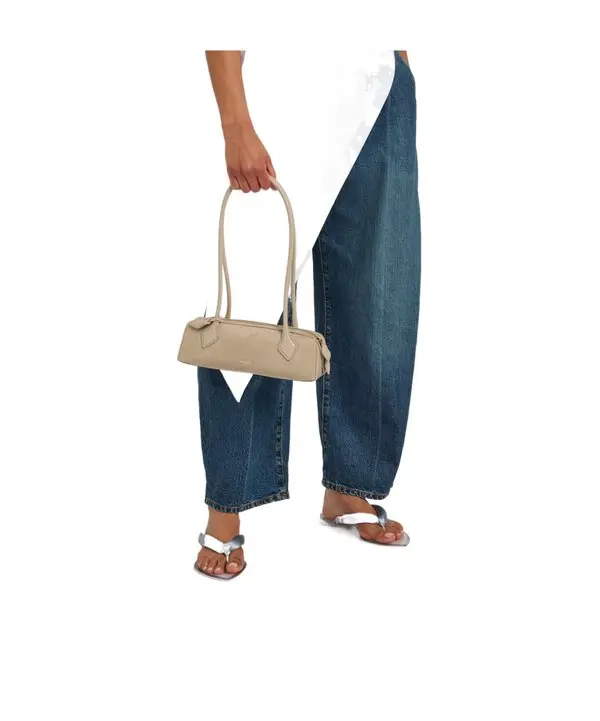 Alaïa Le Teckle Small Leather And Suede Shoulder Bag