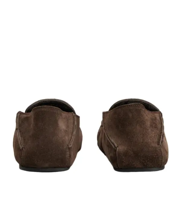 TOD'S Suede Driving Loafers - Brown