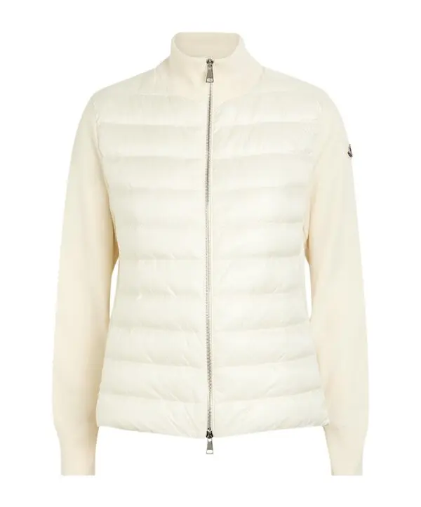 Moncler Padded Wool And Nylon Jacket