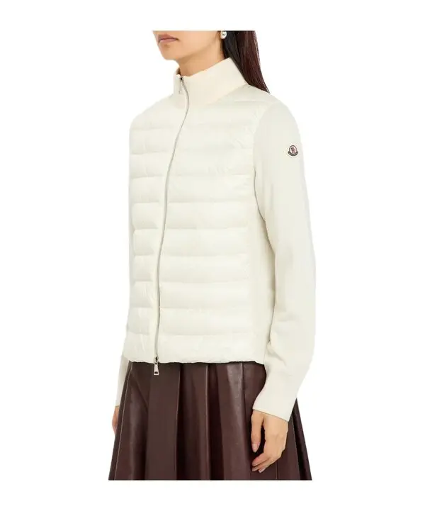 Moncler Padded Wool And Nylon Jacket