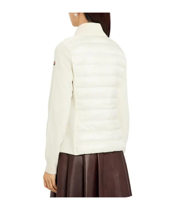Moncler Padded Wool And Nylon Jacket