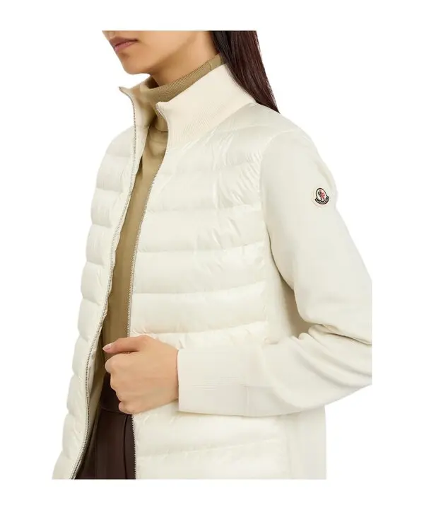 Moncler Padded Wool And Nylon Jacket