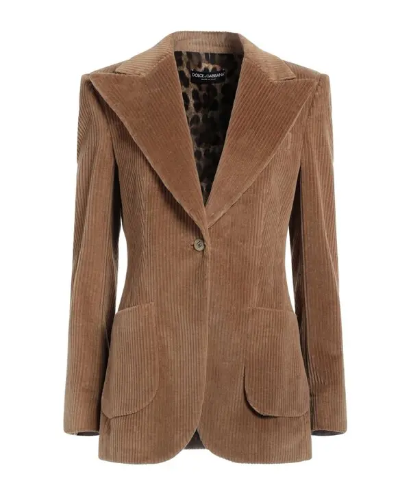 Dolce & Gabbana Single-breasted Corduroy Blazer