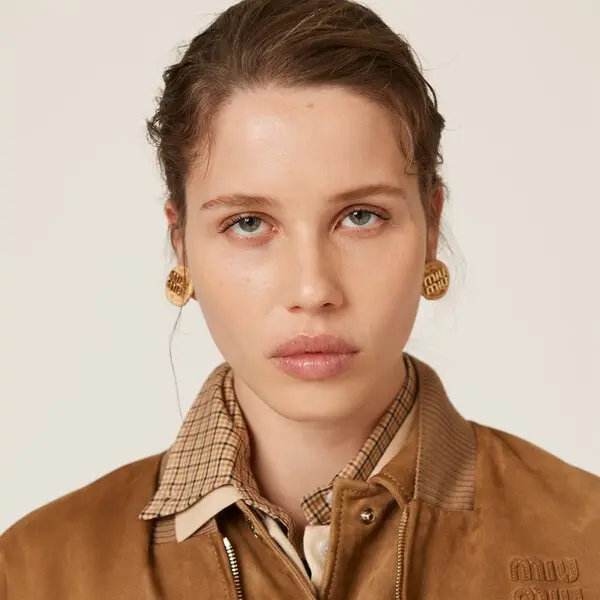 Miu Miu Long-sleeved Zip-up Bomber Jacket