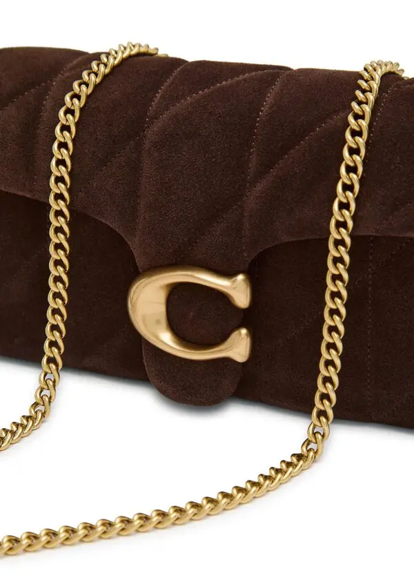 COACH Quilted Suede Cross-body Bag